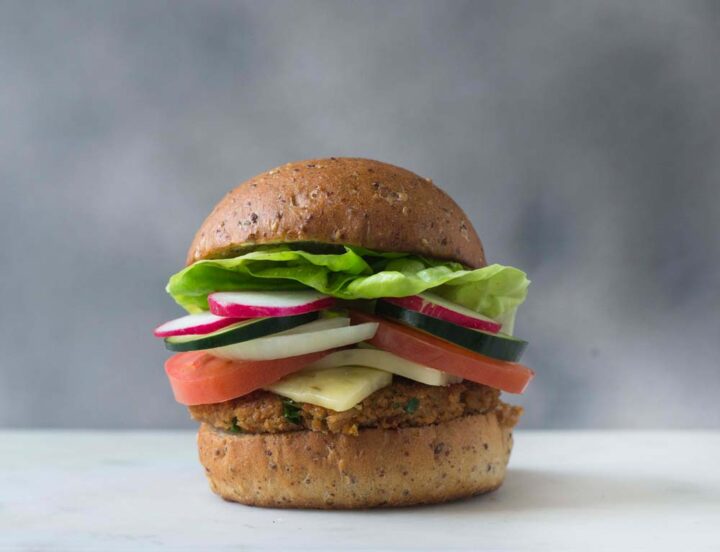 Soya chunks burger patty : must-try vegan patty - The Flavor Bells