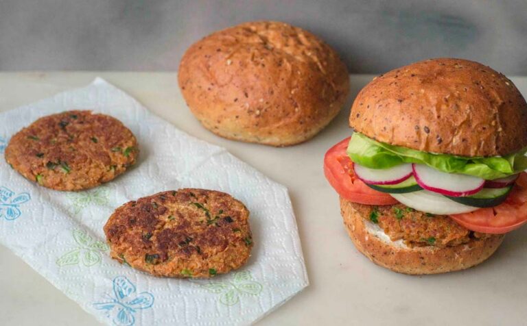 Soya chunks burger patty : must-try vegan patty - The Flavor Bells