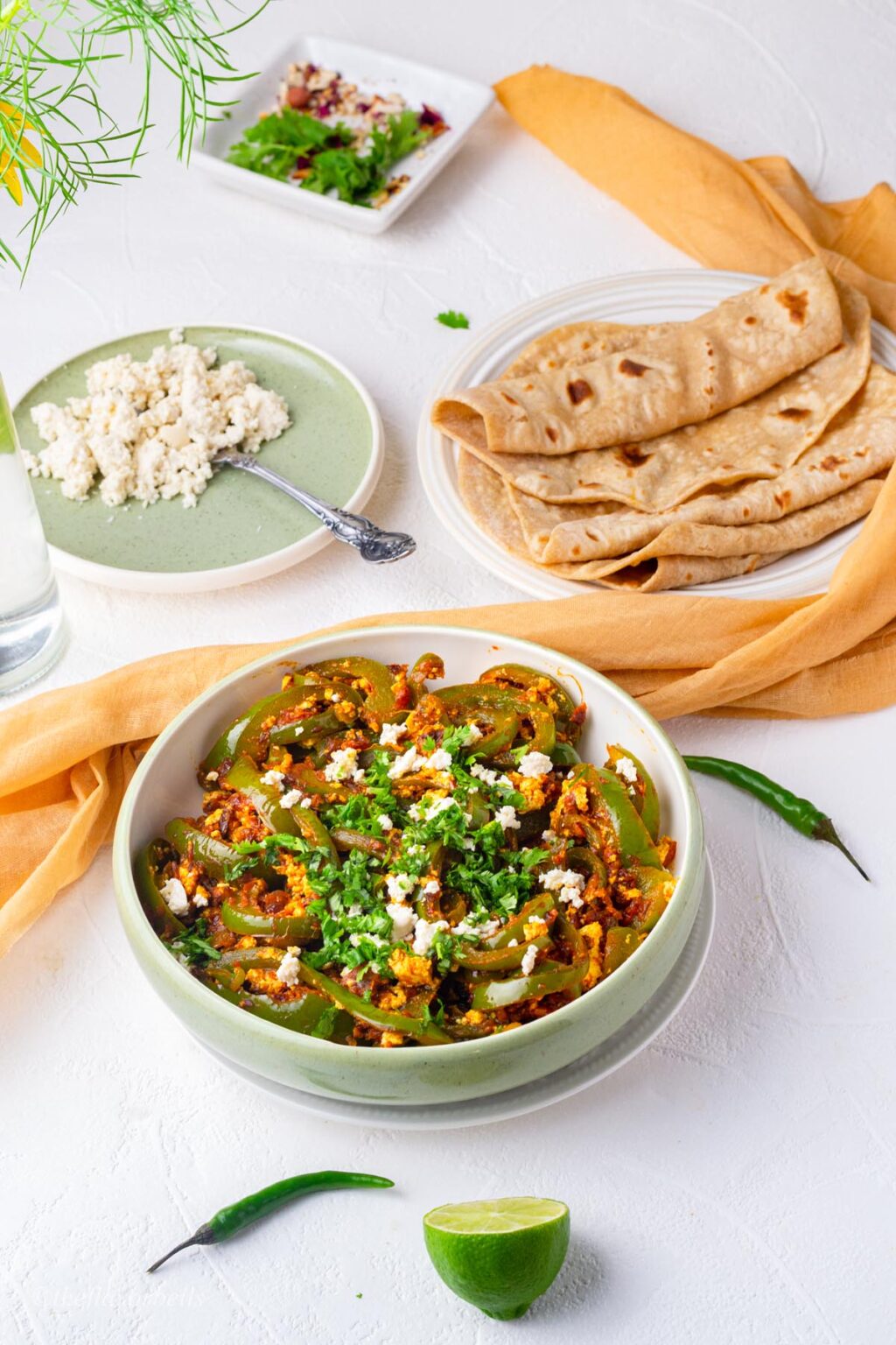Shimla Mirch Ki Sabzi ( Pepper curry) - The Flavor Bells