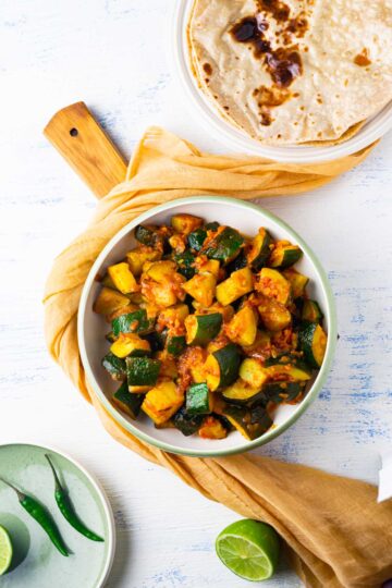 Indian Zucchini Curry ( Zucchini Sabzi) - The Flavor Bells