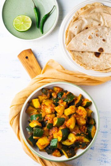 Indian Zucchini Curry ( Zucchini Sabzi) - The Flavor Bells