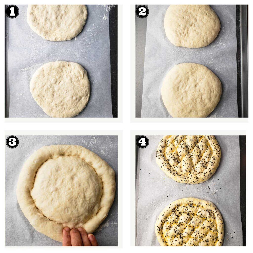 Turkish Bread (No-knead Recipe) - The Flavor Bells