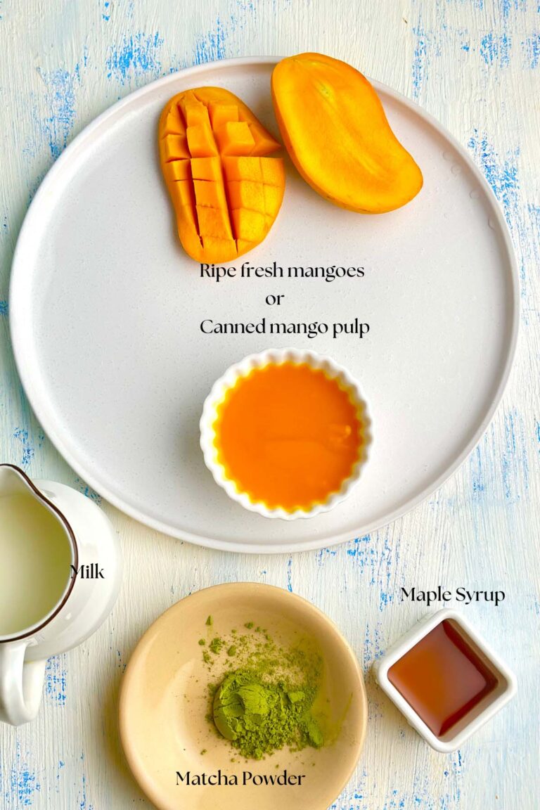 Mango Matcha Latte - The Flavor Bells