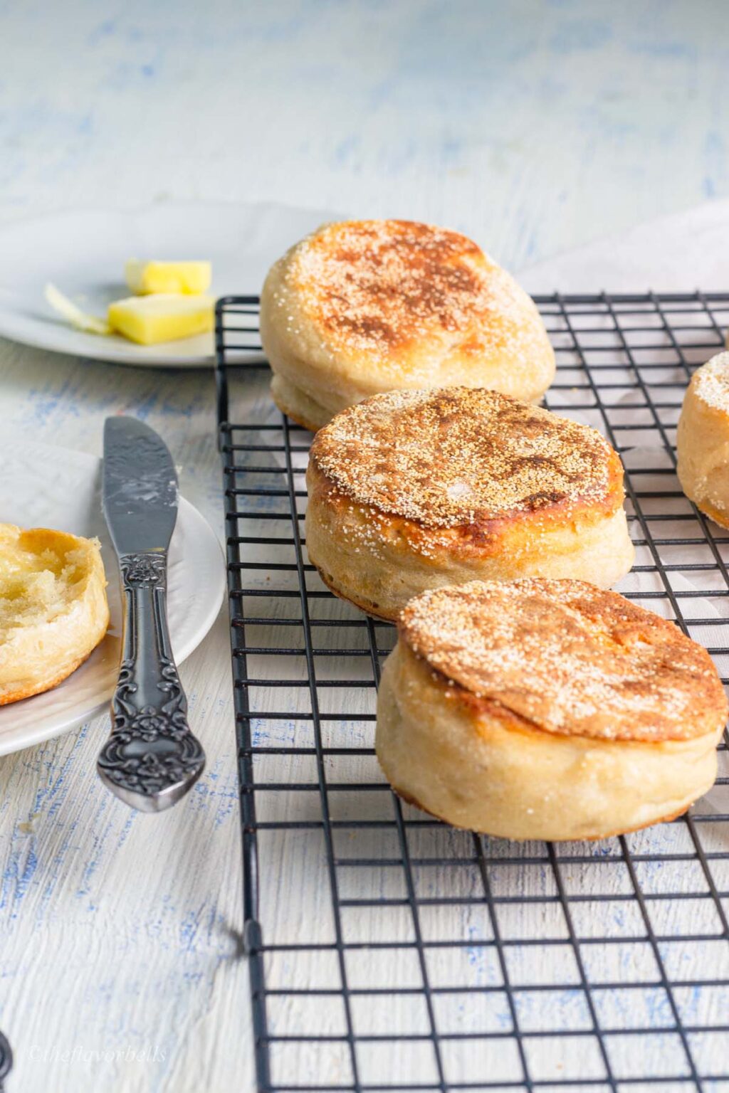 Sourdough Discard English Muffins - The Flavor Bells
