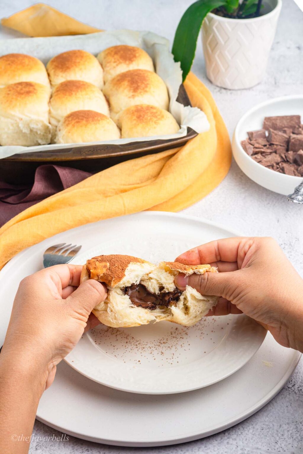 Chocolate buns - The Flavor Bells