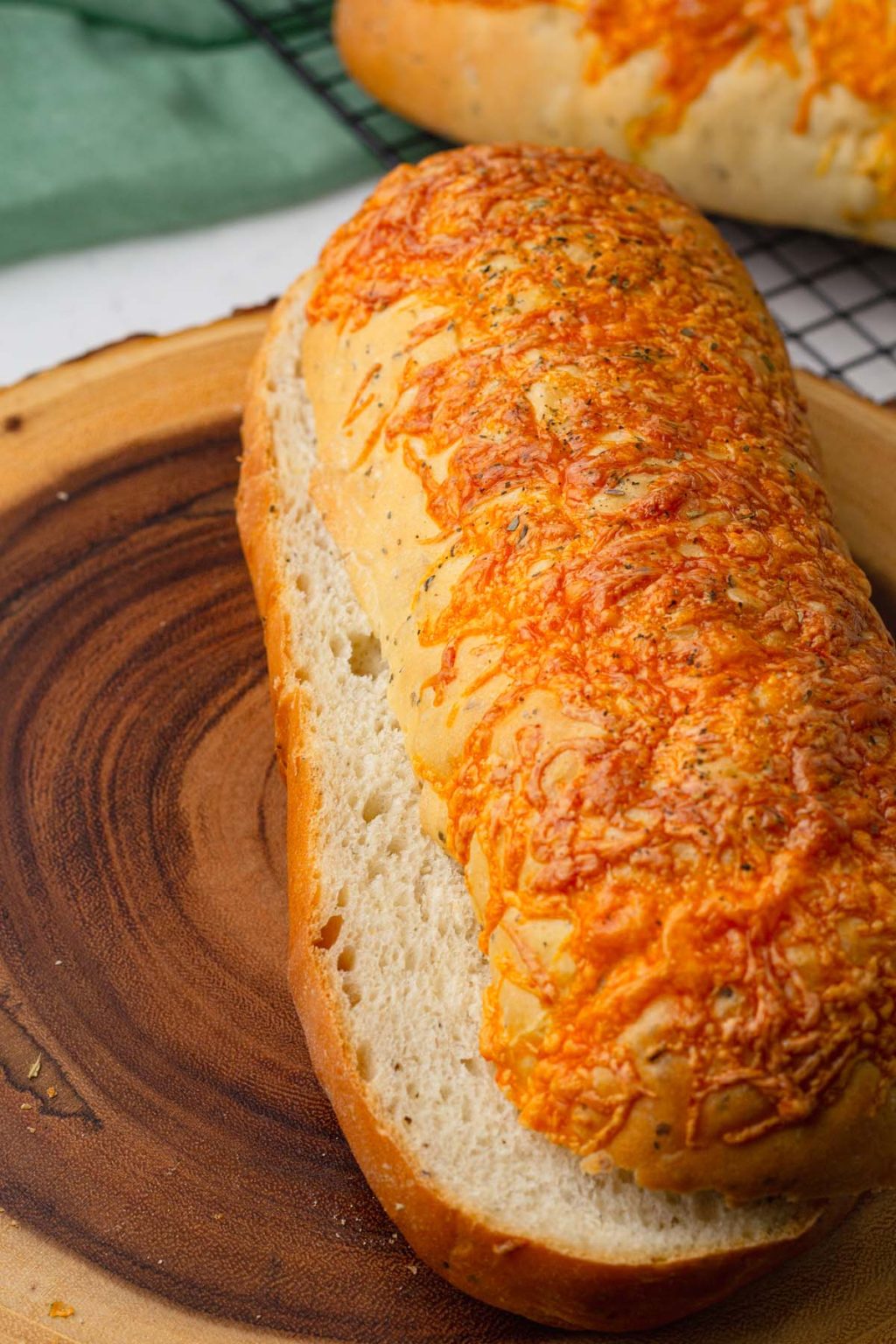 Italian Herb and Cheese Bread - The Flavor Bells