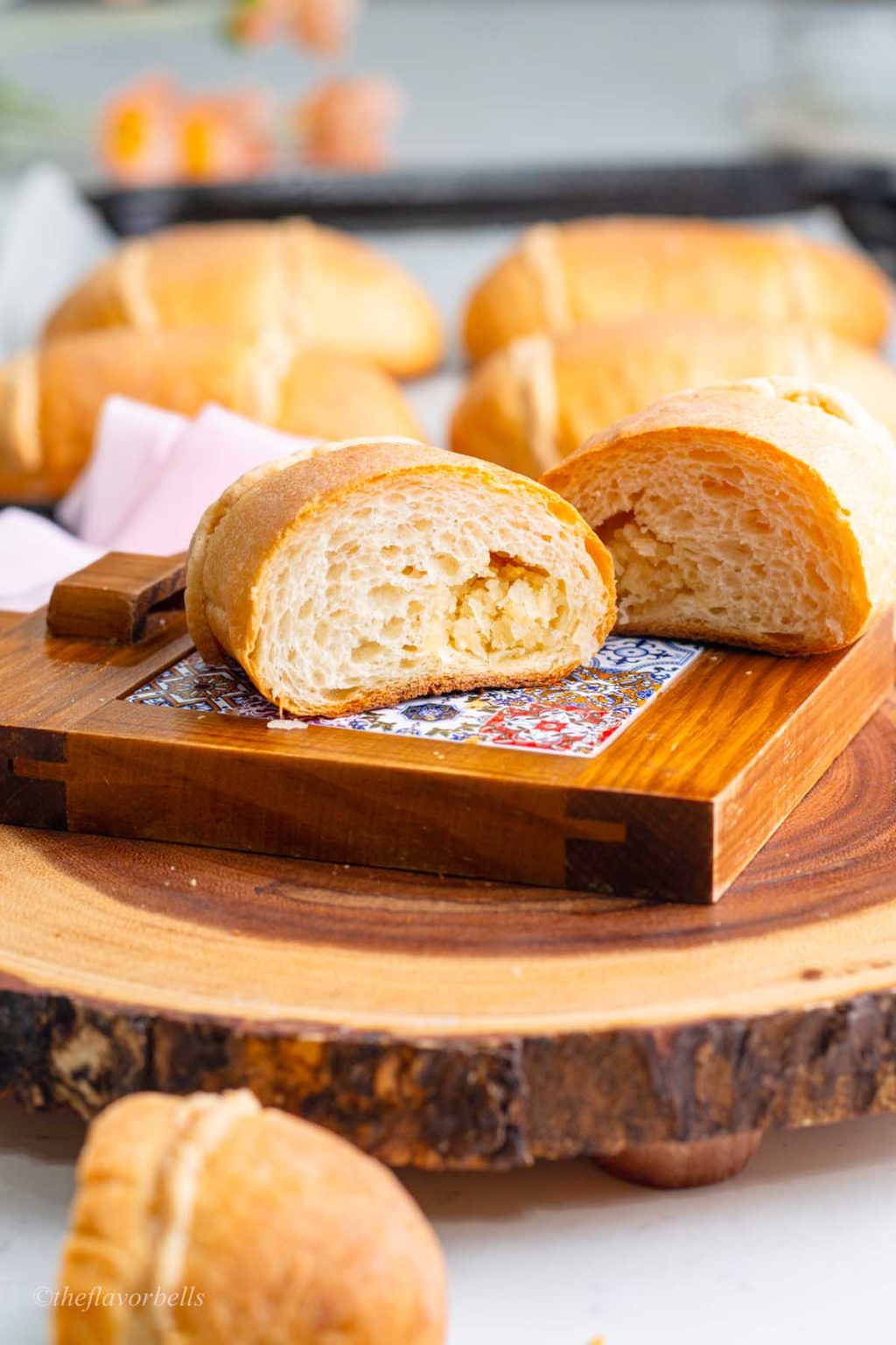 Homemade Coconut Buns - The Flavor Bells